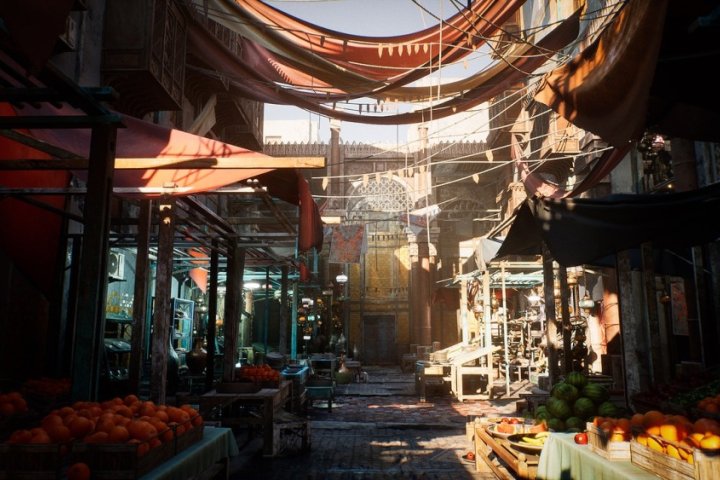 波斯集市街道环境场景 Bazaar Environment Kit – 库艺网