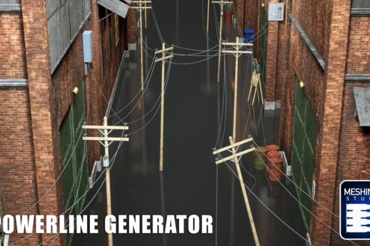 电线电缆生成器Powerline Generator – 库艺网
